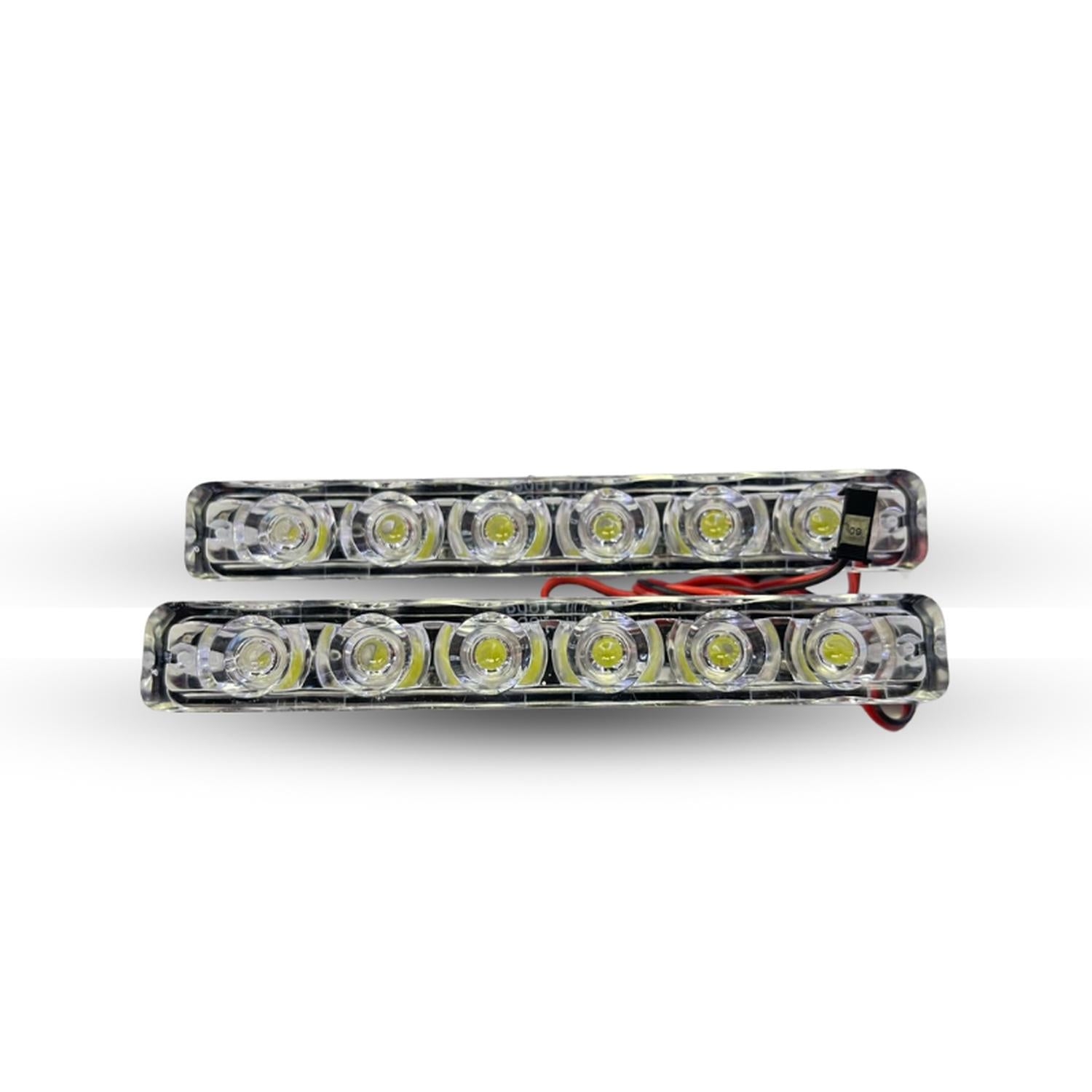 STROBER 6 LED RECTANGULAR X 2 PCS BLANCO – Motos Top