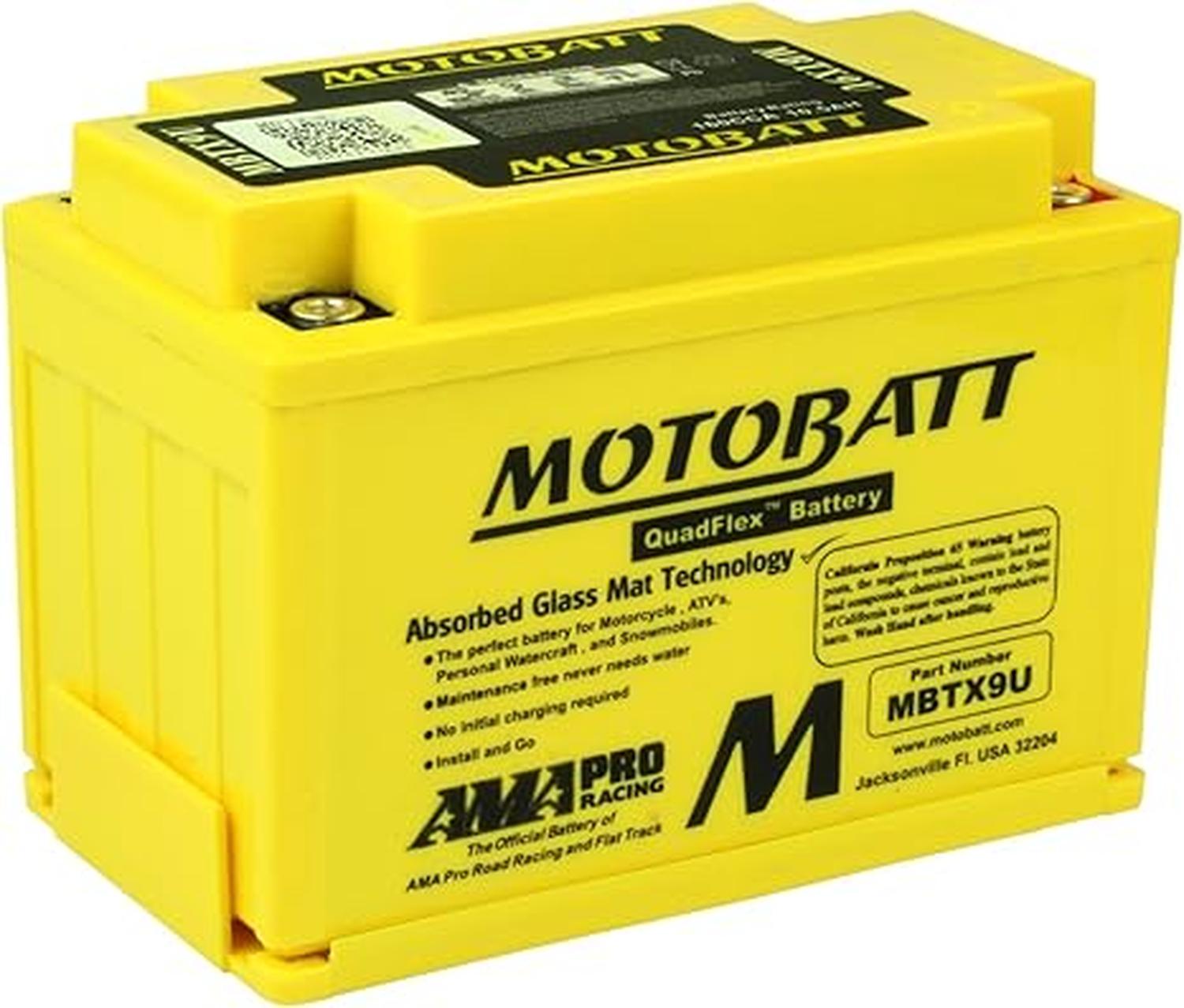 BATERIA MOTOBATT AGM QUADFLEX MBTX9U 12V 10,5AH – Motos Top